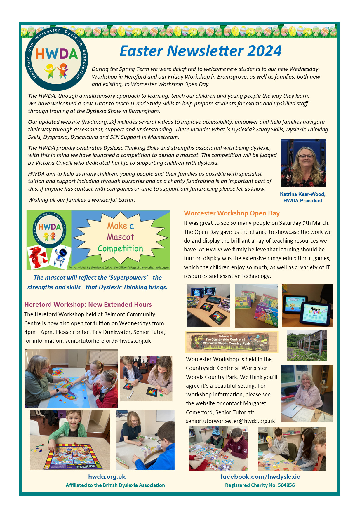 Easter 2024 Newsletter - Hereford & Worcester Dyslexia Association